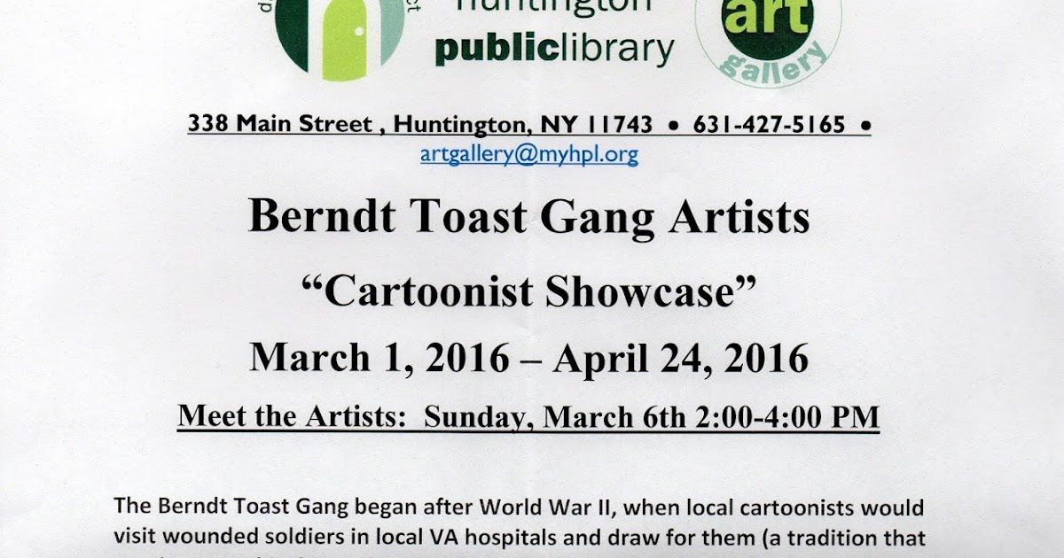Anything Goes: The Berndt Toast Gang Cartoonist Showcase