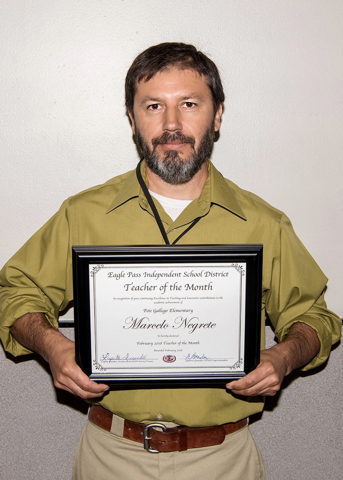 Eagle Pass ISD - iVision: Congratulations to Mr. Marcelo Negrete ...