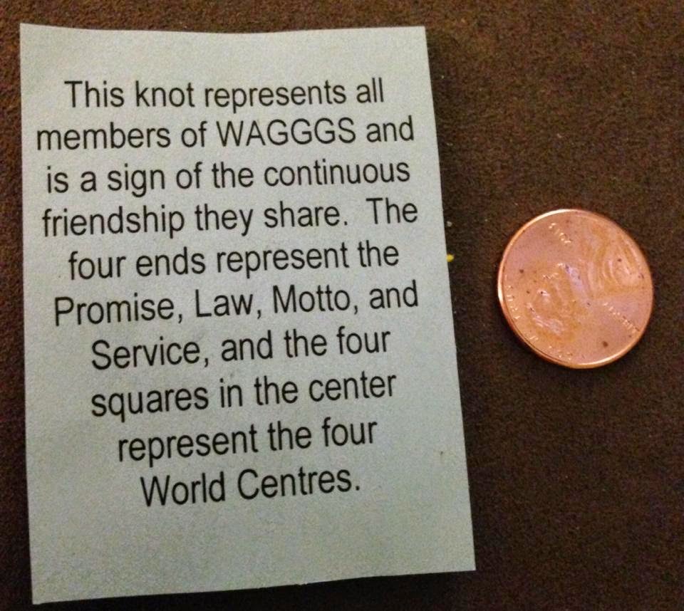 Tracy's Guiding Blog: WAGGGS friendship knot SWAPS