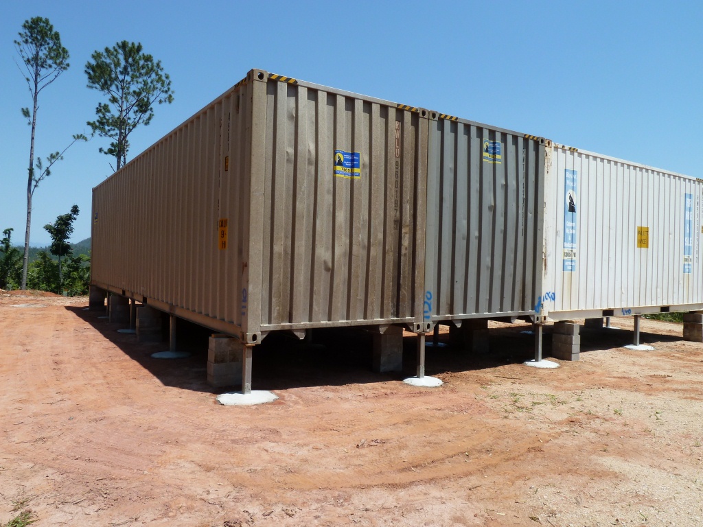 FNQ Container House: The stumps are in