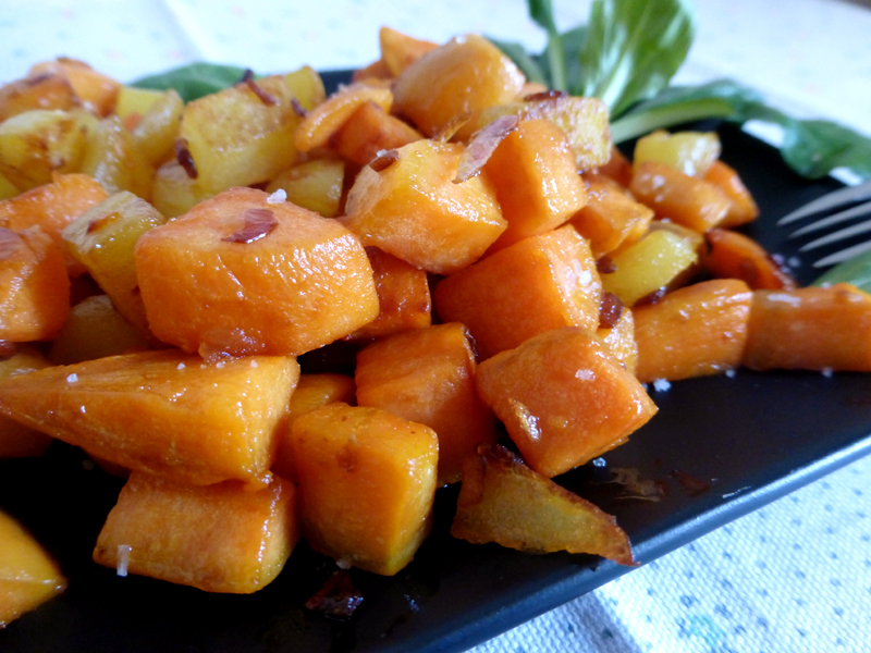 LES METS TISSÉS: Cuisine d'ici et d'ailleurs: PATATES DOUCES RISSOLÉES