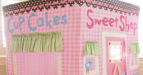 Card Table Playhouse Pattern "Sweet Shop" - Parties and Patterns