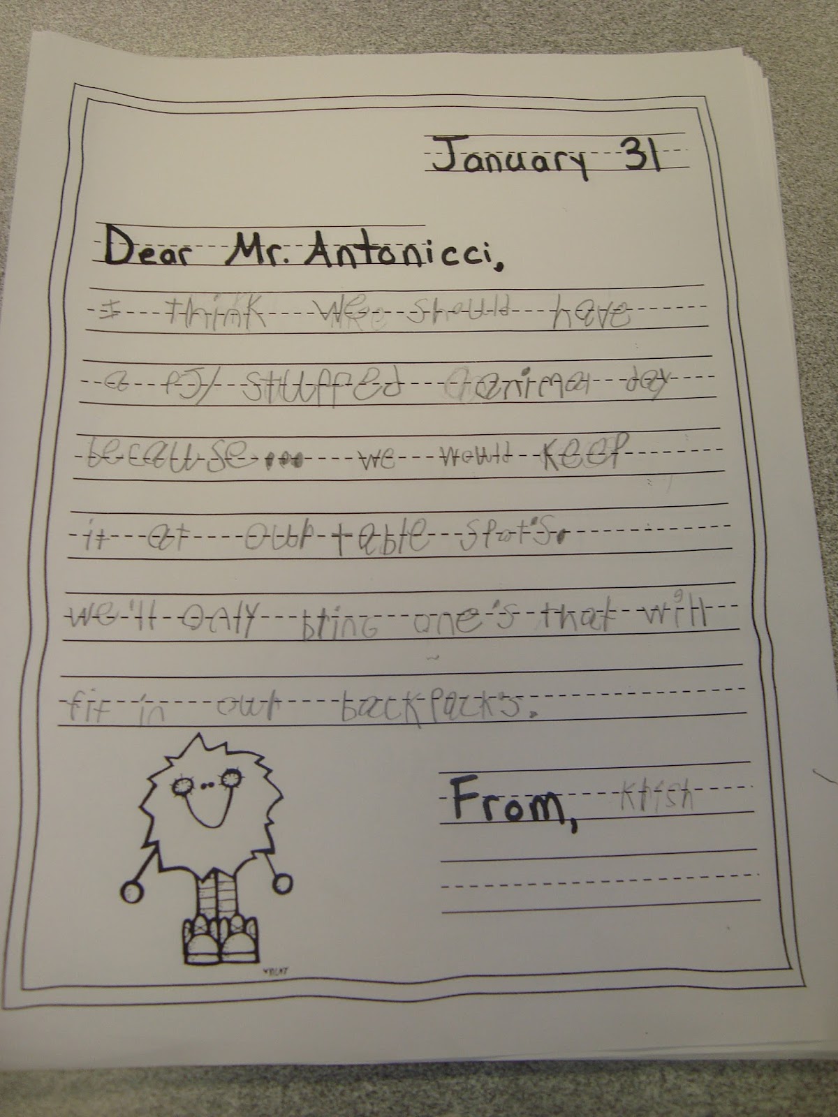 Mrs. Kelly's First Grade Class: Letter Writing