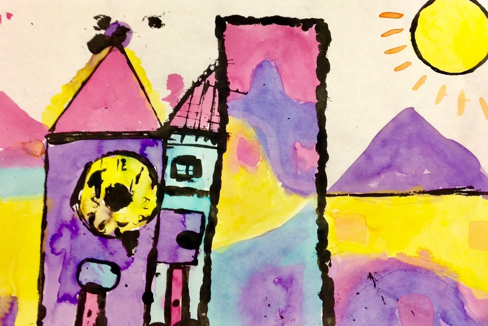 TNPS Student Artists: YEAR 1 BUILDING PRINTS