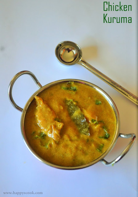 Chicken Kuruma | Chicken Gravy | Chicken Recipes | Happy's Cook