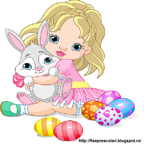 Cele mai frumoase IMAGINI de colorat cu Iepurasi si Oua de Paste pentru ...