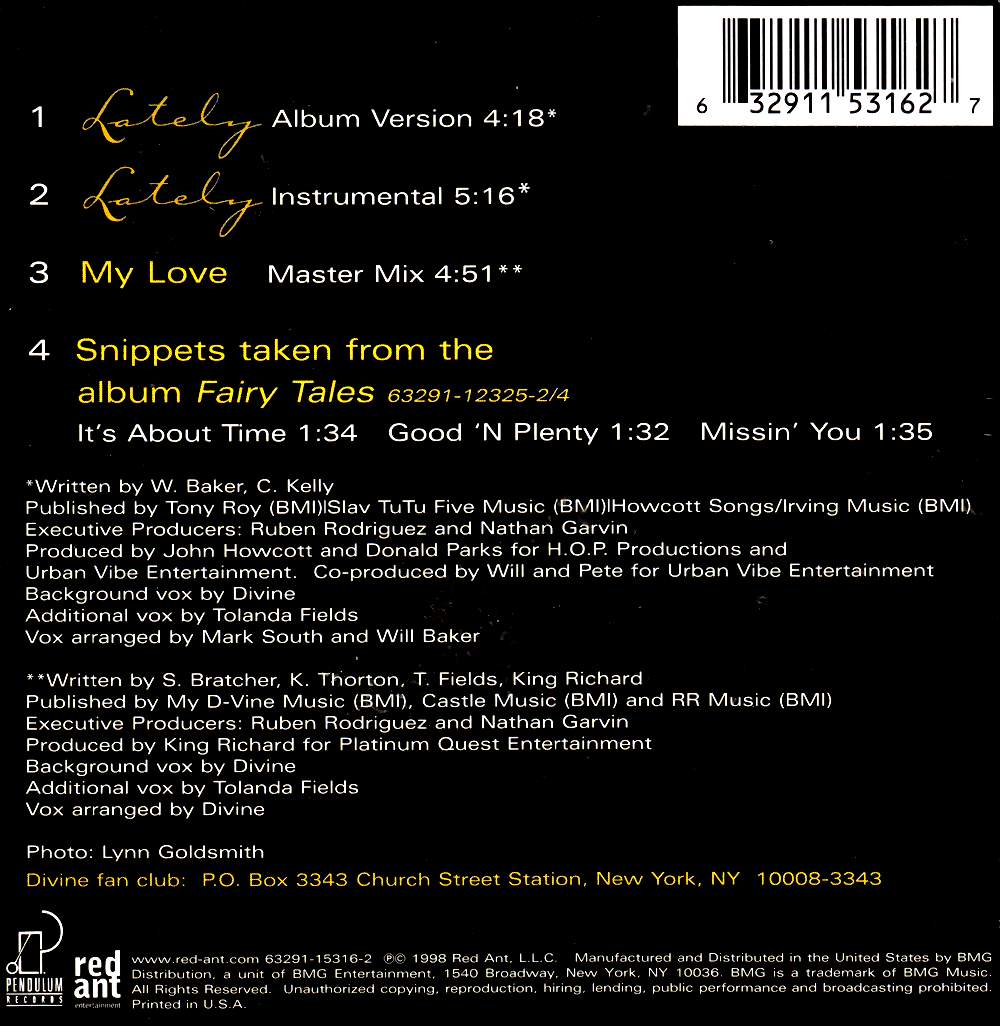 highest level of music: Divine - Lately-(CDS)-1998-hlm