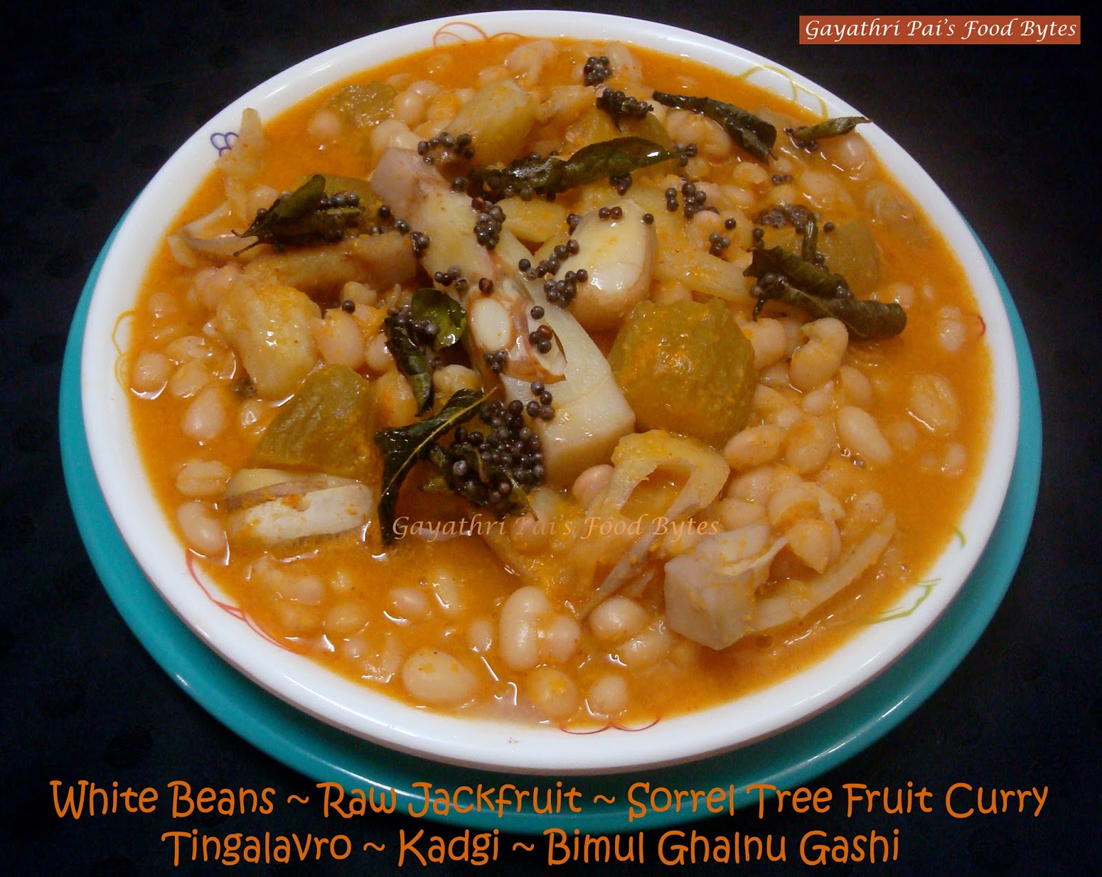 Gayathri Pai's Food Bytes: Tingalavro (White Beans) ~ Kadgi ~ Bimbul ...