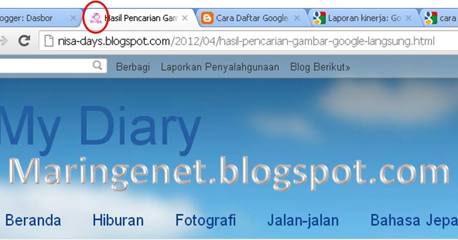 Cara Mudah Mengganti Icon Blogspot Pada Address Bar
