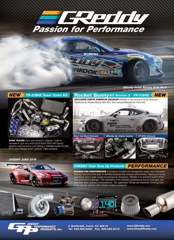 Welcome to the official GReddy USA blog: GReddy Advertisement FR-S/BRZ