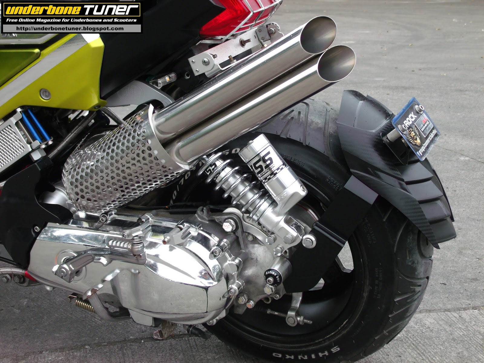 underbone tuner: Zoomer X Chromium the Stretched-out Hyper Show Scoot ...