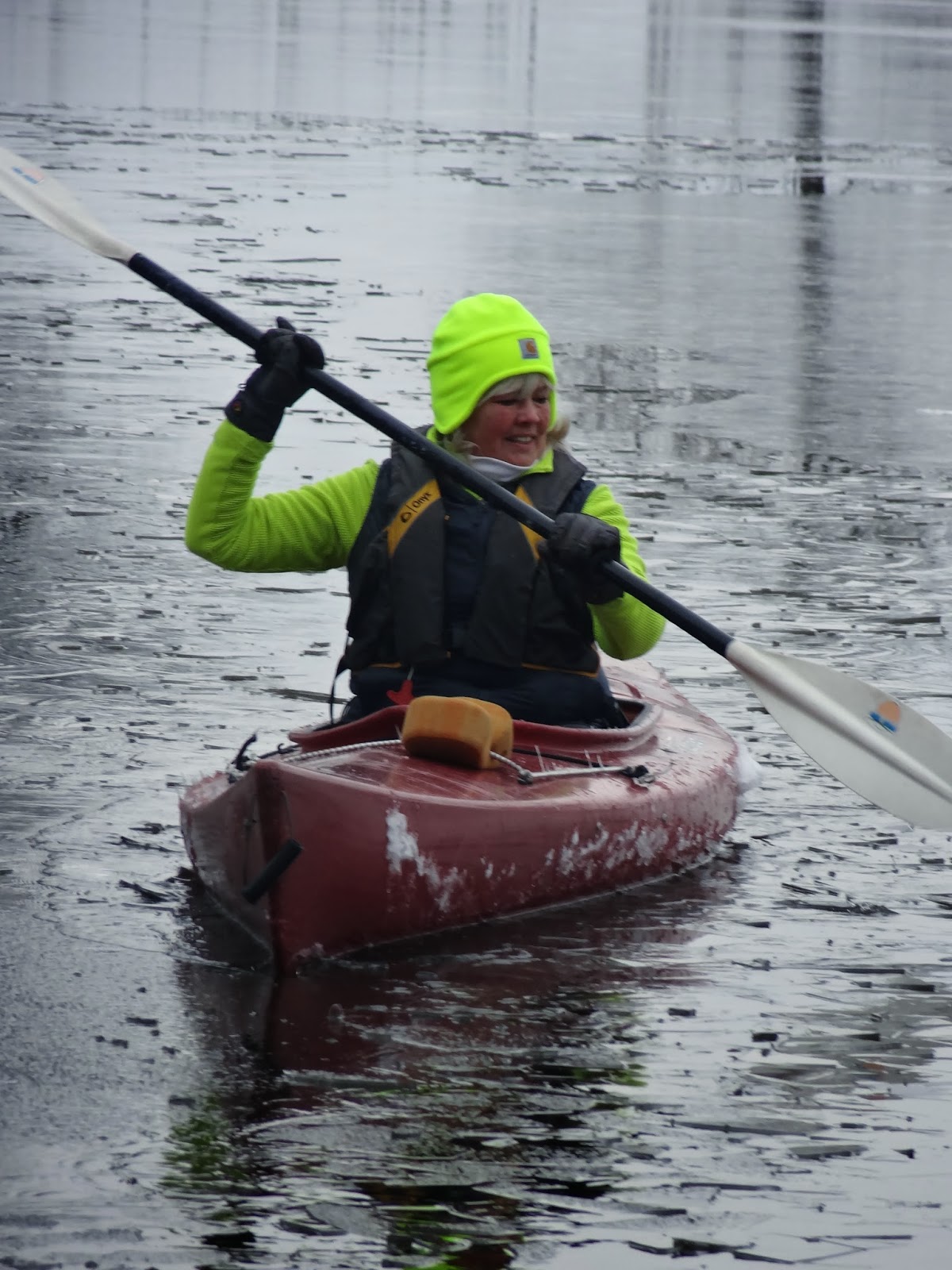 EARLY RISING ON CHAUTAUQUA LAKE: Breaking Ice While Kayaking on Lake ...