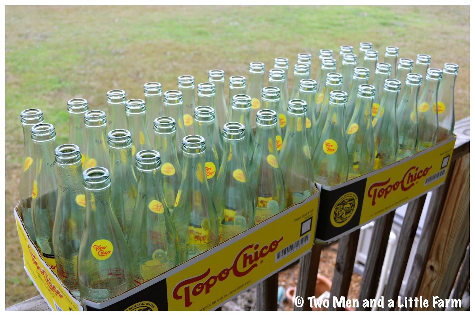 Two Men and a Little Farm: GLASS BOTTLES TRASH TO TREASURE