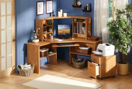 Kitchen Design: Corner computer table designs.