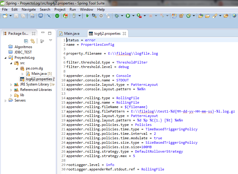 Source code: Log4j 2.6.1 Parte II