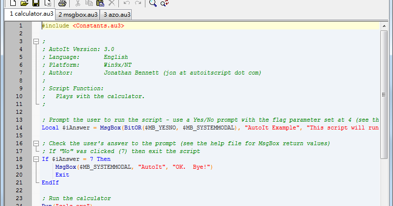 AutoIt 3.3.16.1 免安裝版 - 電腦操作自動化軟體 類似按鍵精靈 - 阿榮福利味 - 免費軟體下載