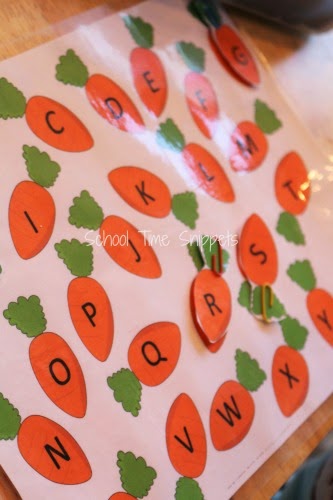 Letter Matching Carrot Patch | School Time Snippets