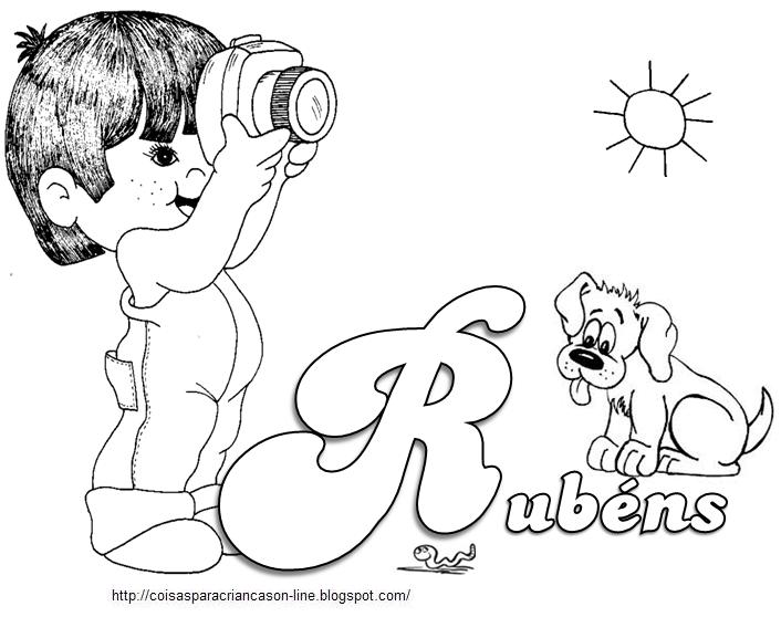 Coisinhas para Crianças: Nomes para imprimir com desenhos