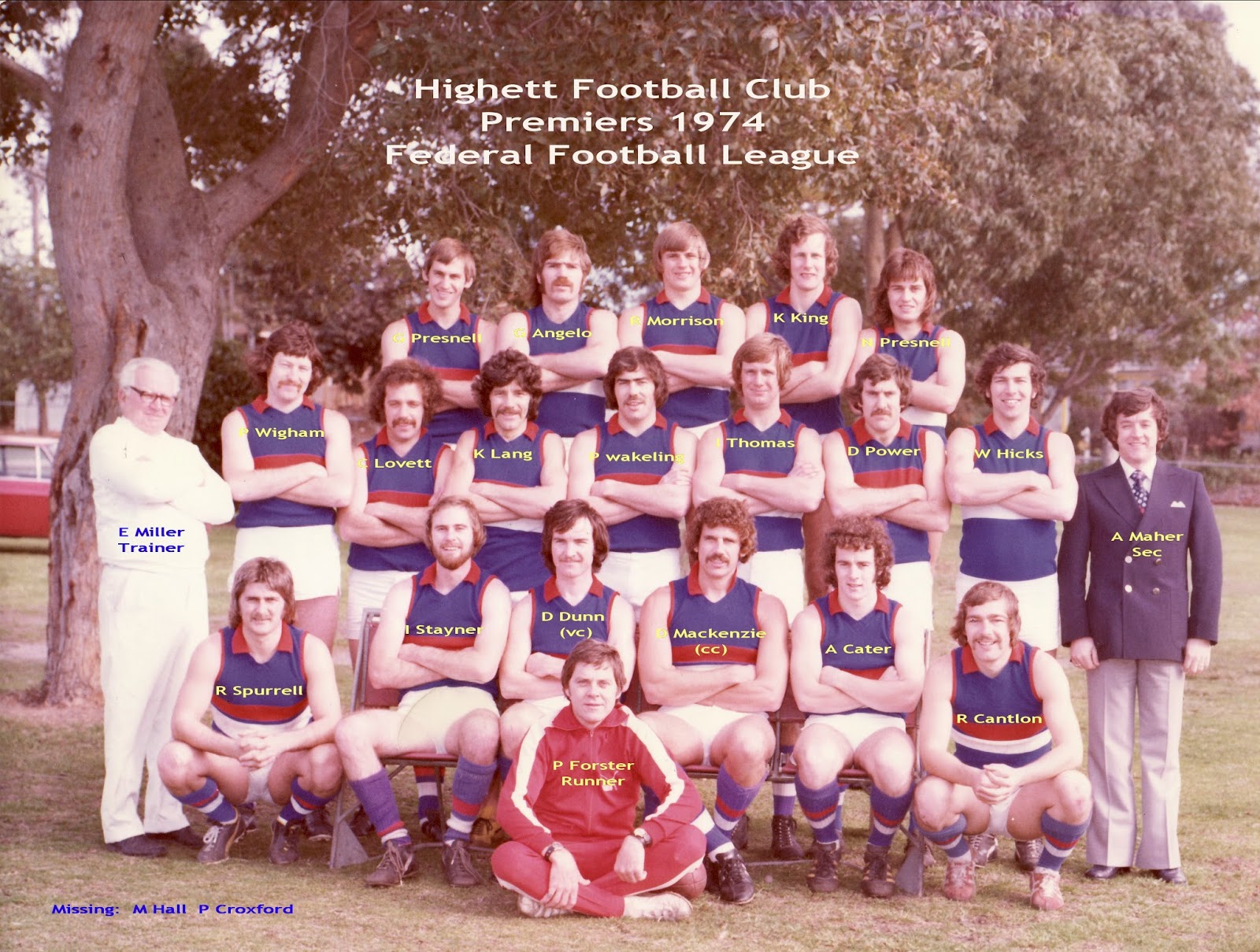 1971-1974/79 was a "Golden Era" for the Highett Football Club.