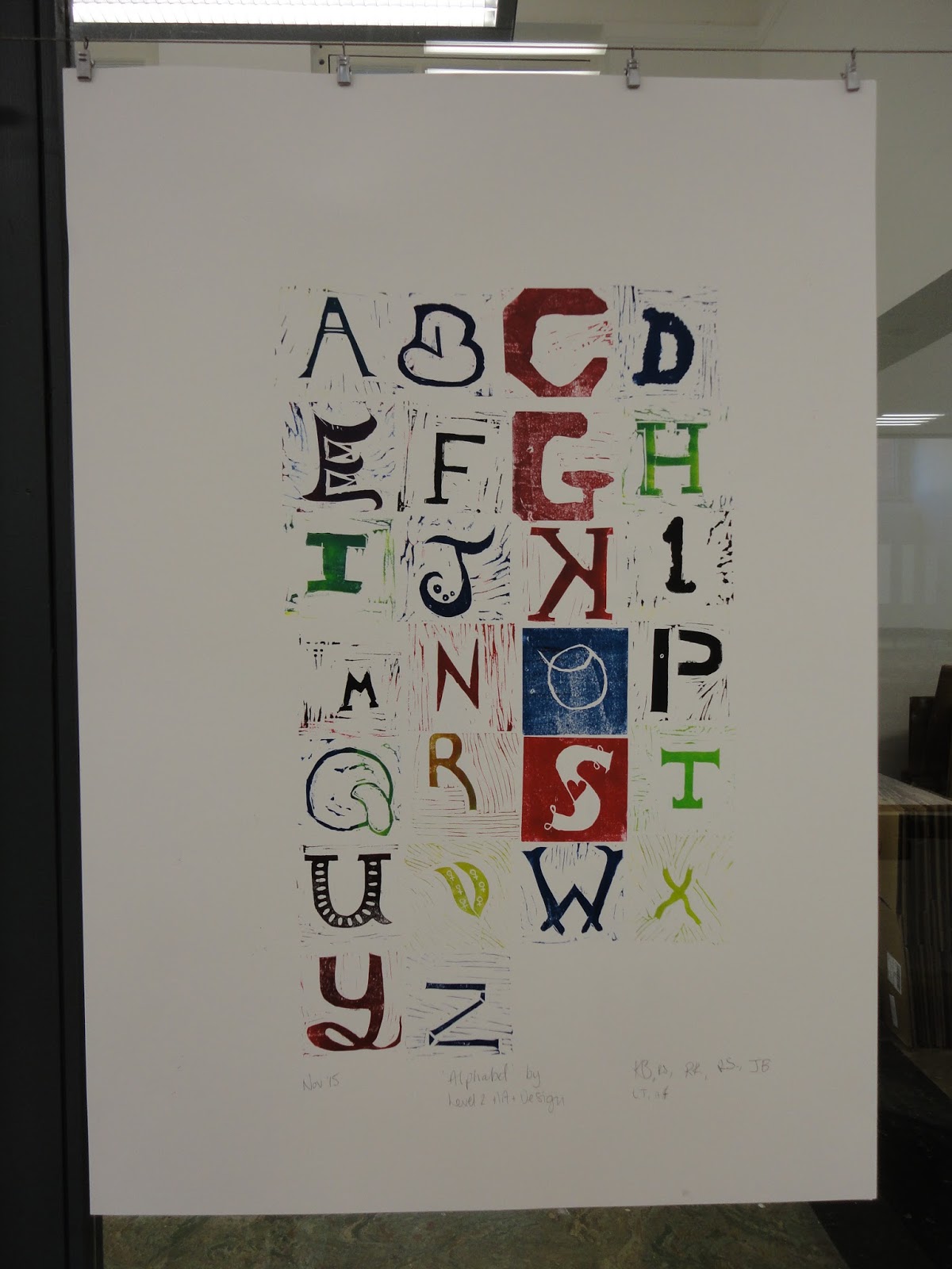 JazzCat Art: Lino alphabet