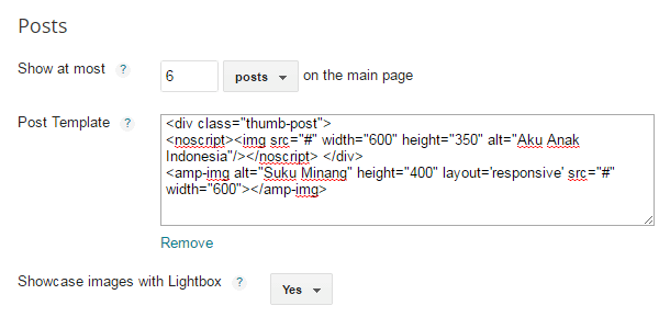 Template Setting Simple AMP Templates - Mathemathika