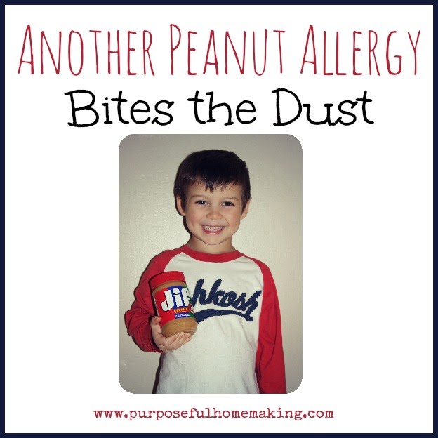 Purposeful Homemaking: Another Peanut Allergy Bites the Dust
