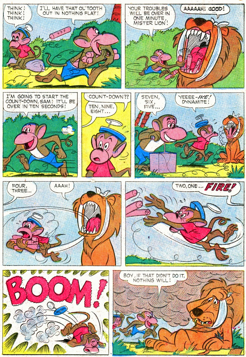 The Big Blog of Kids’ Comics!: Sam 'N' Simian from FC No. 1132, 1960