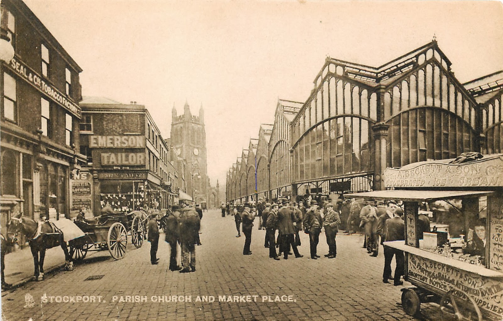 Andrew Simpson: In the Market Place in Stockport in 1905