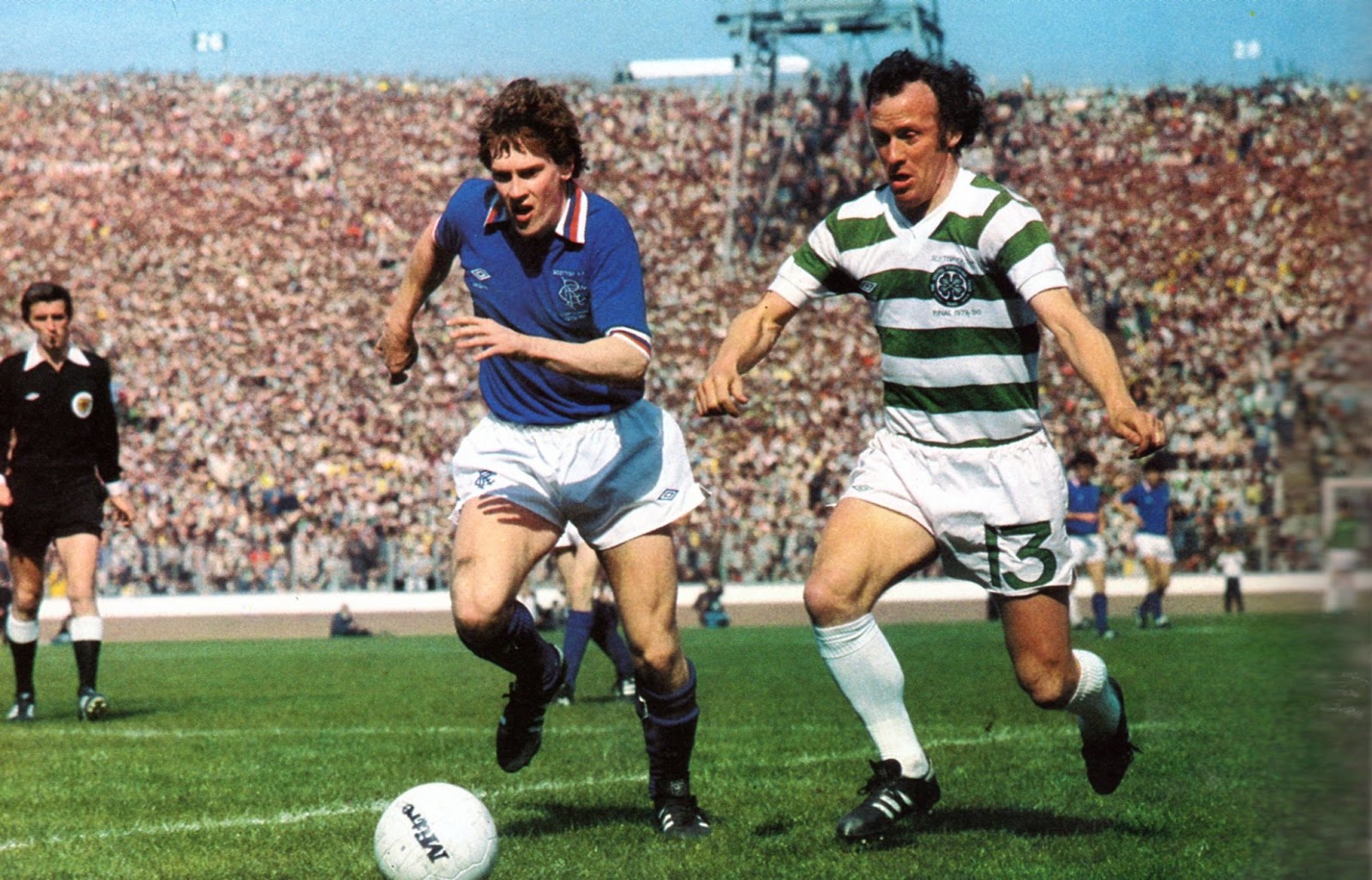 Old Scottish Football: Celtic v Rangers 1980 Scottish Cup Final Hampden