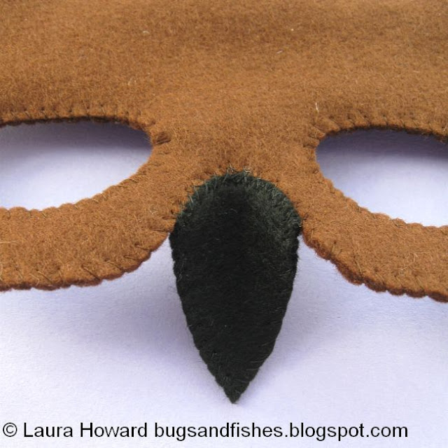Bugs and Fishes by Lupin: Felt Owl Mask Tutorial for Halloween