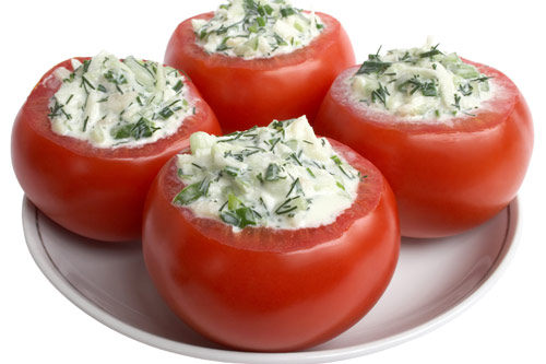 Reteta de acasa: Rosii umplute cu crema de branza
