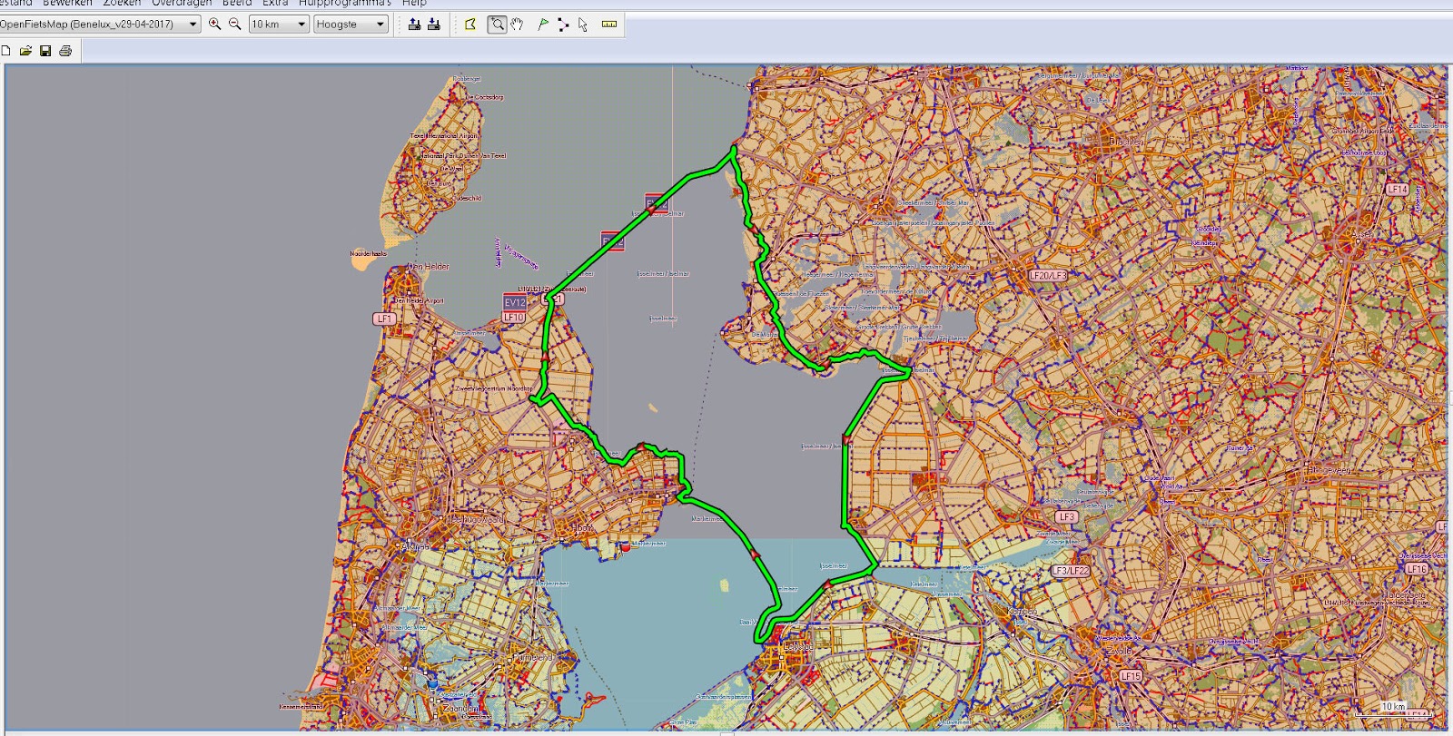 Questie-van-tijd: Rondje van 212 km