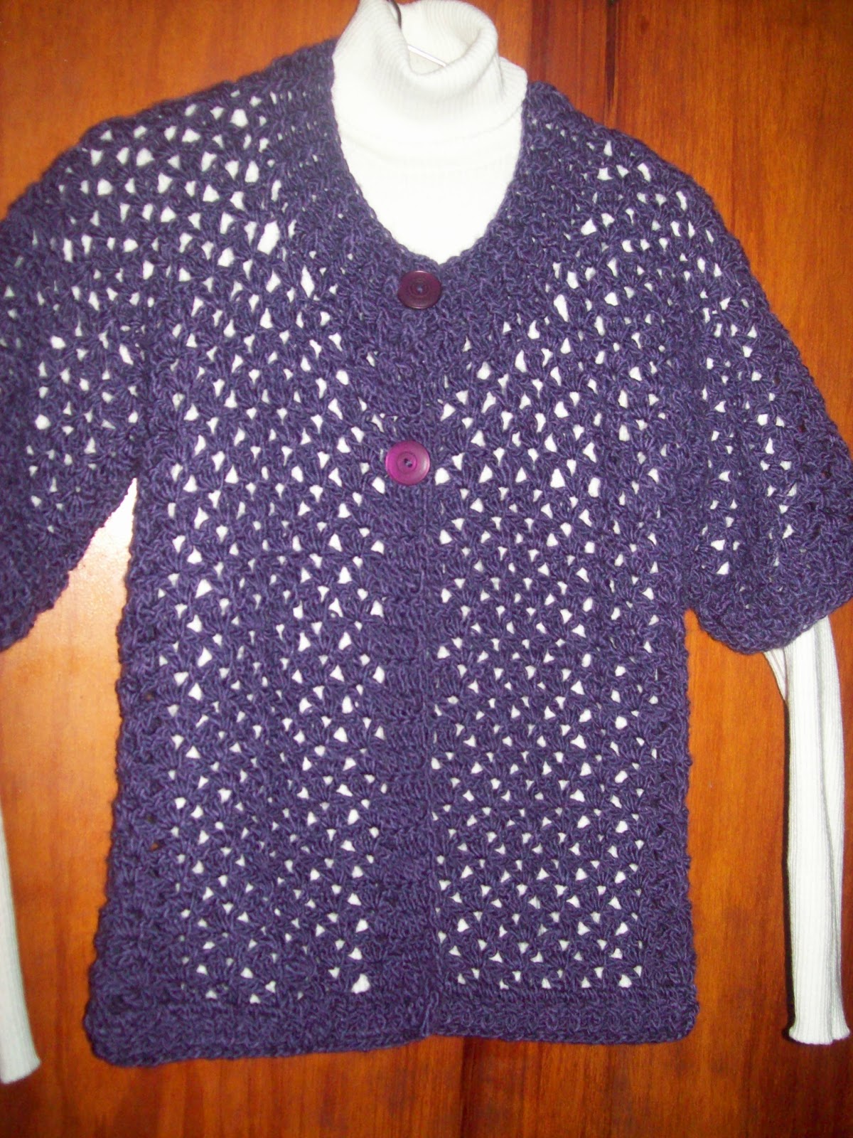 Puntos y Retazos: saco tejido crochet