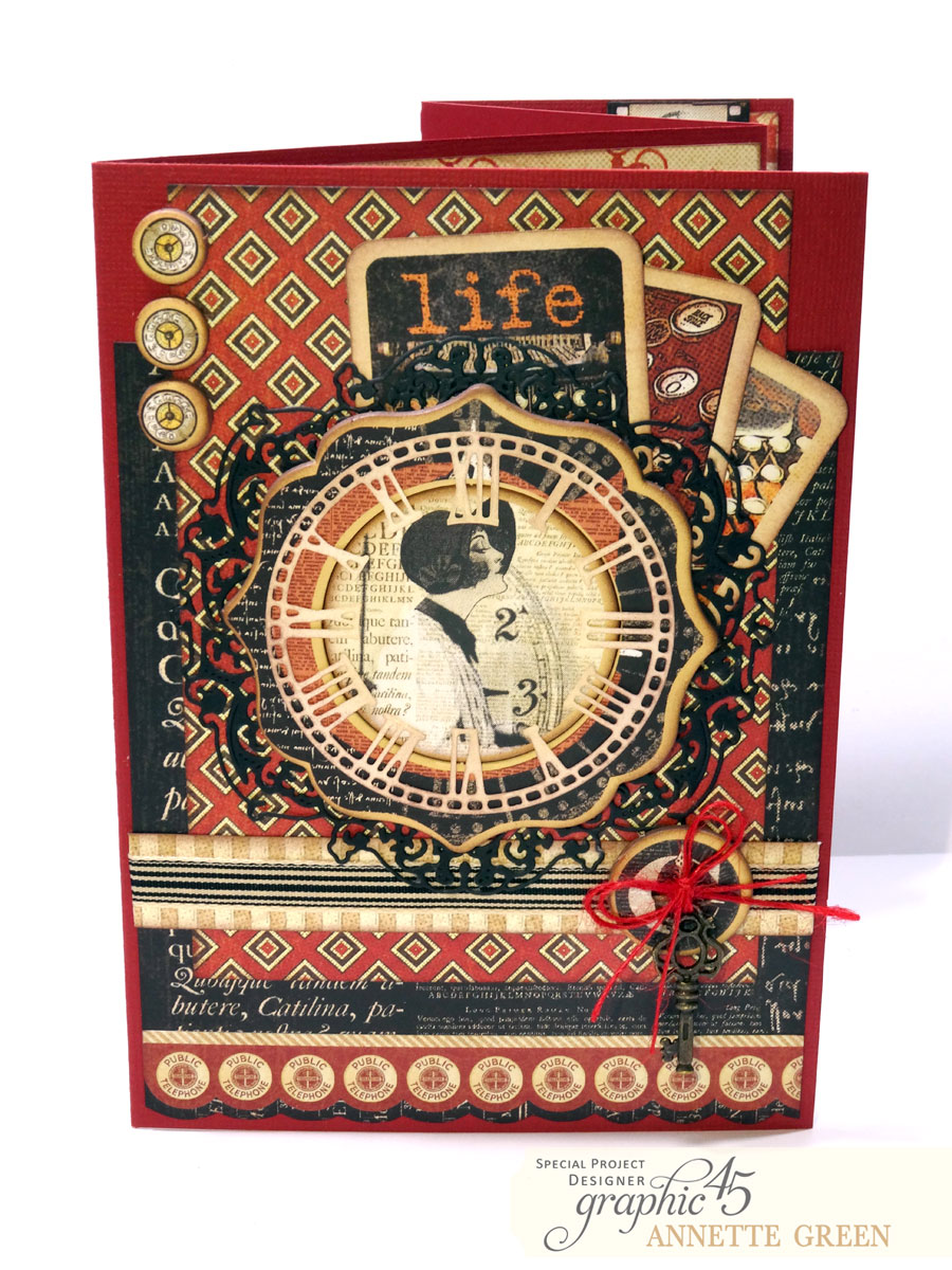 Card Tutorial with Graphic 45's "Communique"