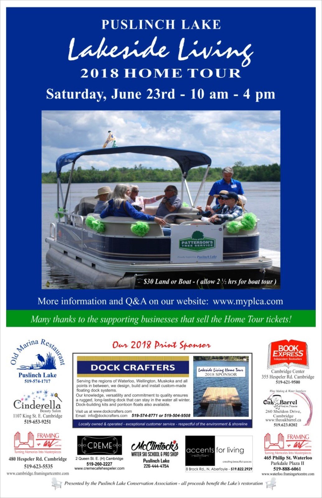 One Tank Trips: Lakeside living tour, June 23 (2018), on Puslinch Lake