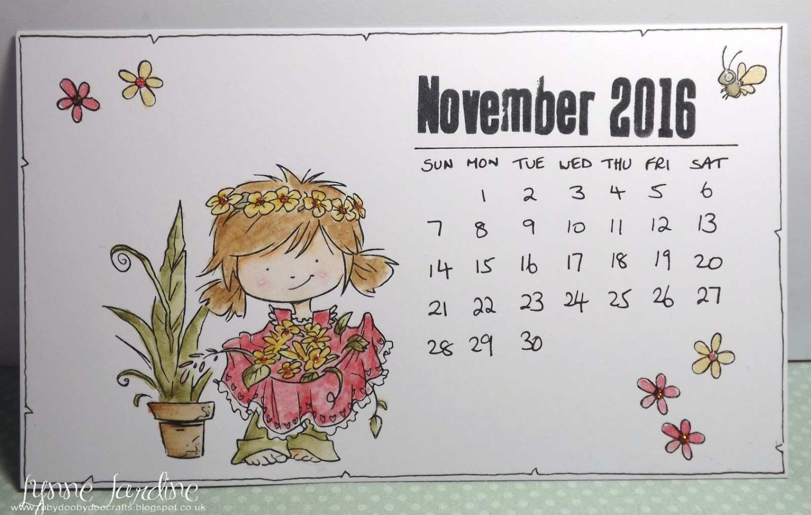 Ruby-Dooby-Doo Crafts: November calendar