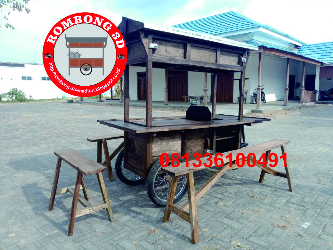 ROMBONG / GROBAK / GEROBAK 3D: ANGKRINGAN KLASIK BISA DI TARIK MOTOR