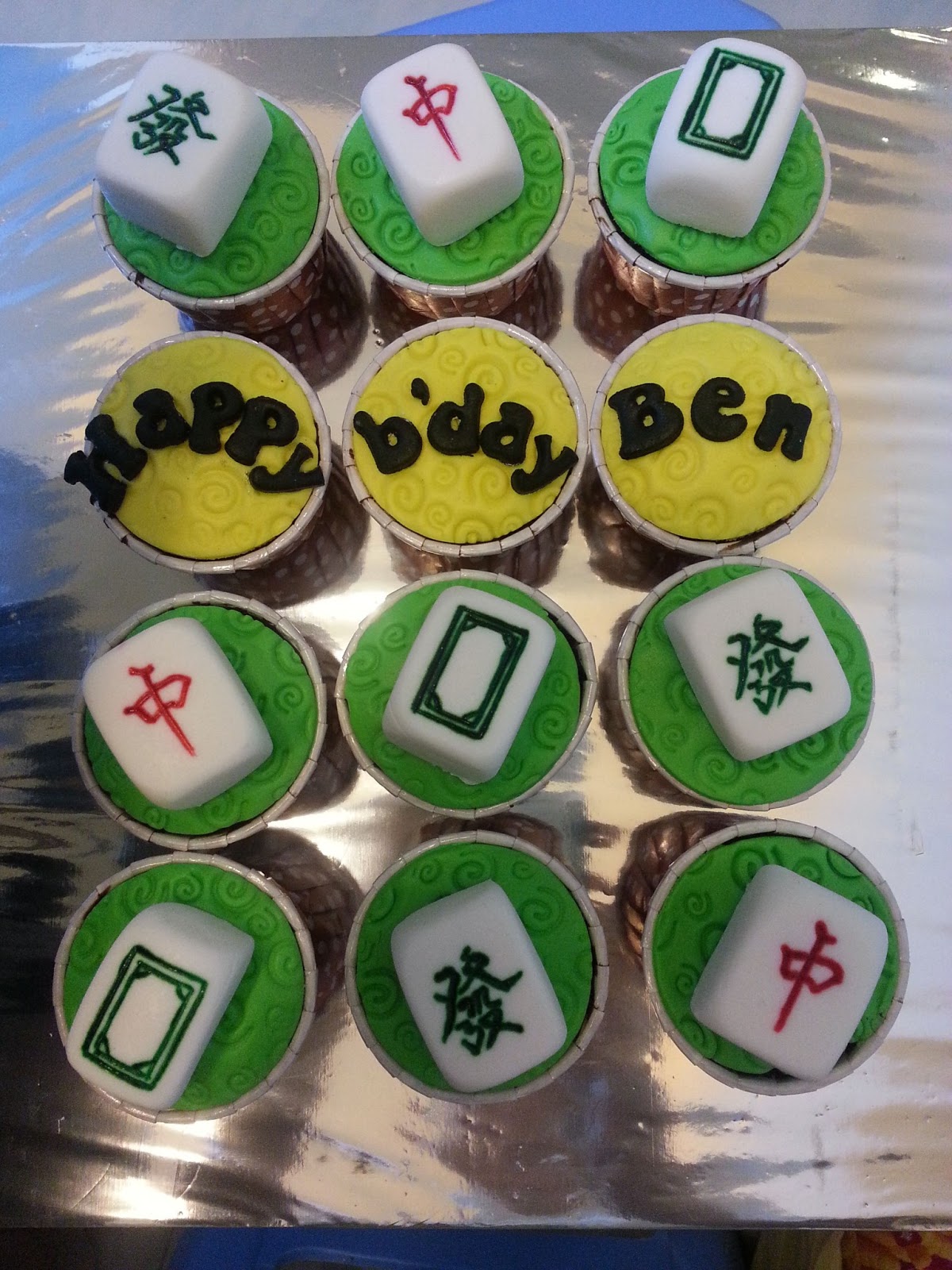 Cally's Cakes (*): Cake - Birthday Mahjong