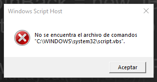 Error Script Host