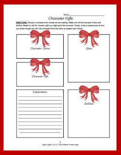 Classroom Freebies Too: Holiday Gifts for a Favorite Book Character