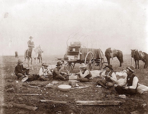 Cowboy Camp, late 1800's. | Old West History | Pinterest