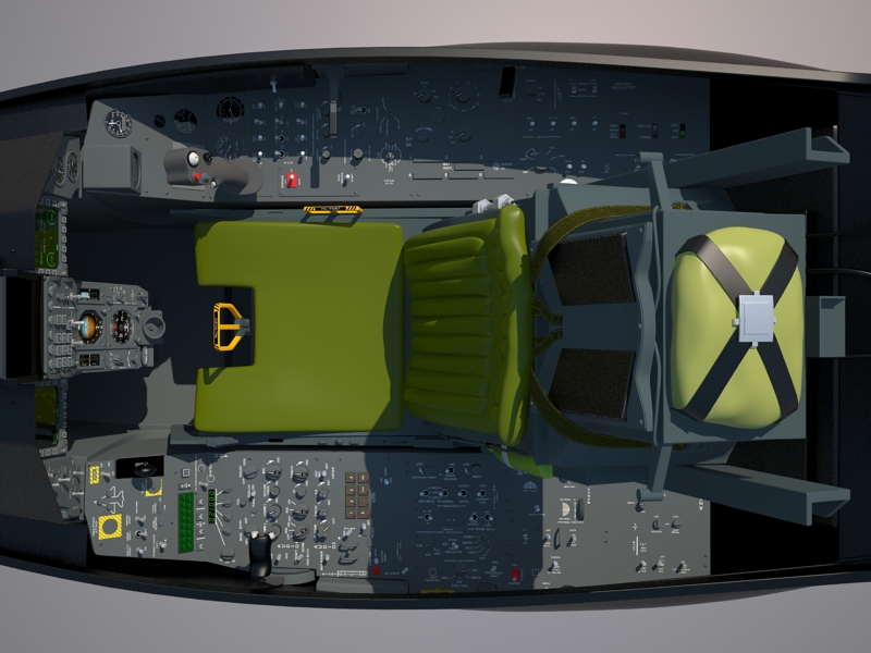 3dserj: F-16 Cabin