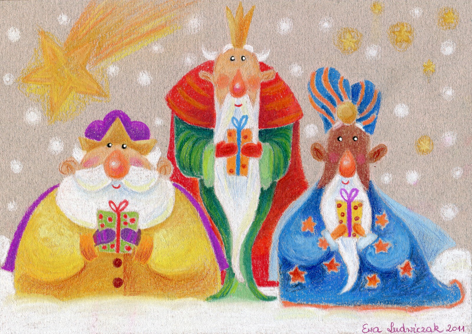 Pinzellades al món: Els tres Reis Mags, il·lustracions / Los tres Reyes ...