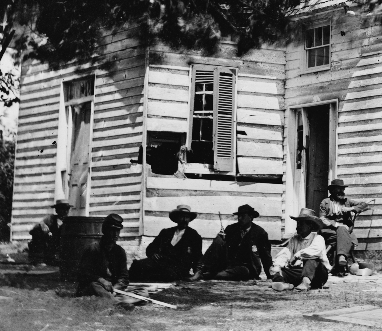 The Chubachus Library of Photographic History: A Group of Men Posing in ...