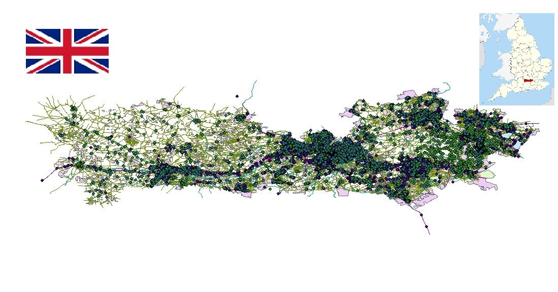 Download Shapefile of Berkshire - England - GIS For You