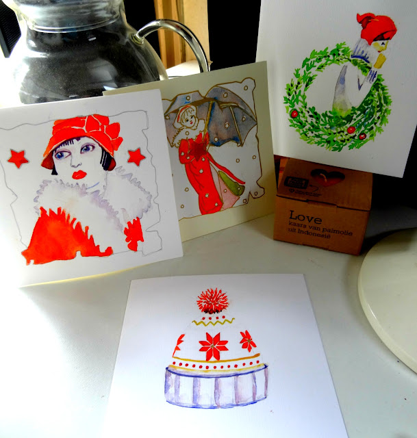 .: Kerstkaarten, ik heb nog veel meer ideeen.