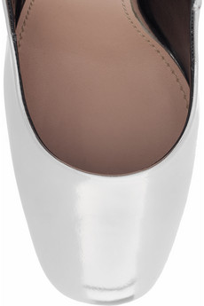 Two-tone metallic leather pumps - Mrs. Glitterati