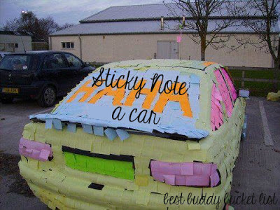 Best Buddy Bucket List: Sticky Note a Car