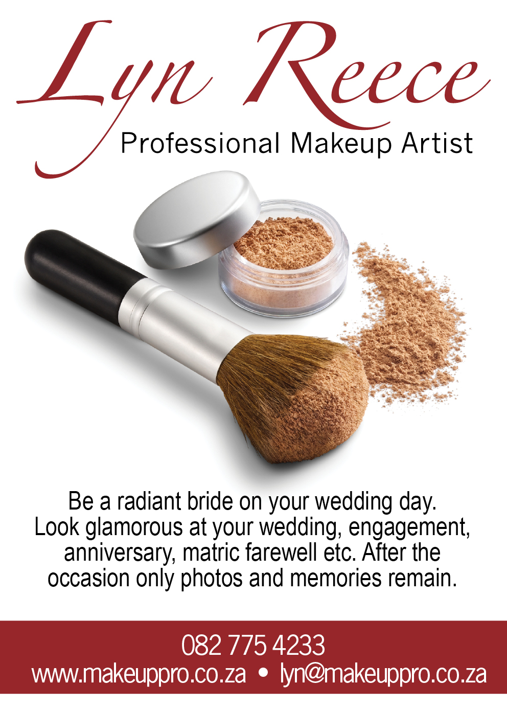 Danielle Proctor Design: Lyn Reece Professional makeup artist - Wedding ...