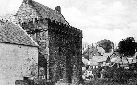 Tour Scotland: Old Photograph Mauchline Castle Scotland